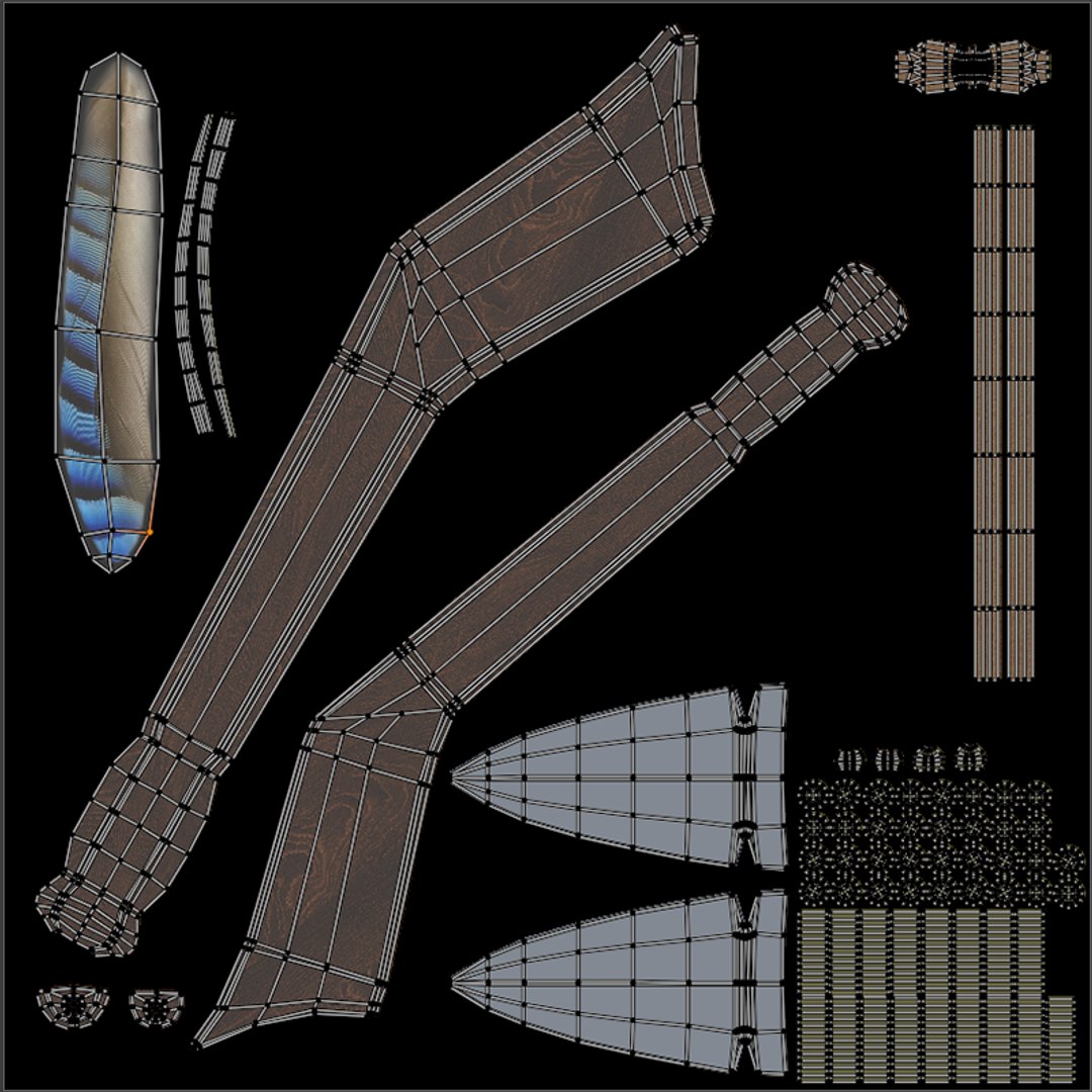 3D Gunstock War Club Model - TurboSquid 2050237