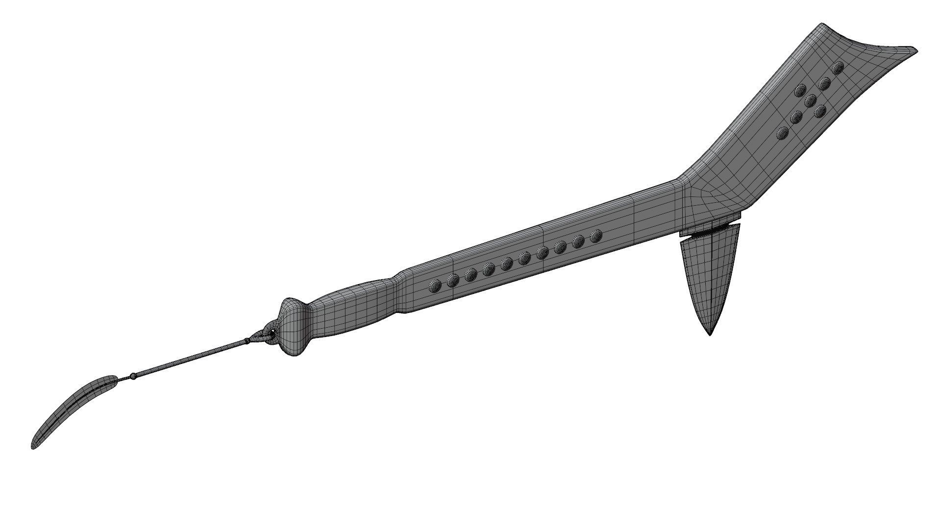 3D Gunstock War Club Model - TurboSquid 2050237