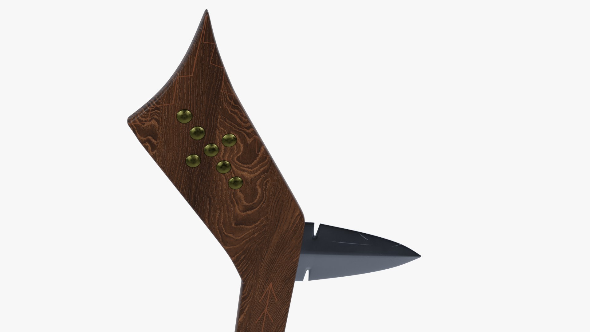 3D Gunstock War Club Model - TurboSquid 2050237