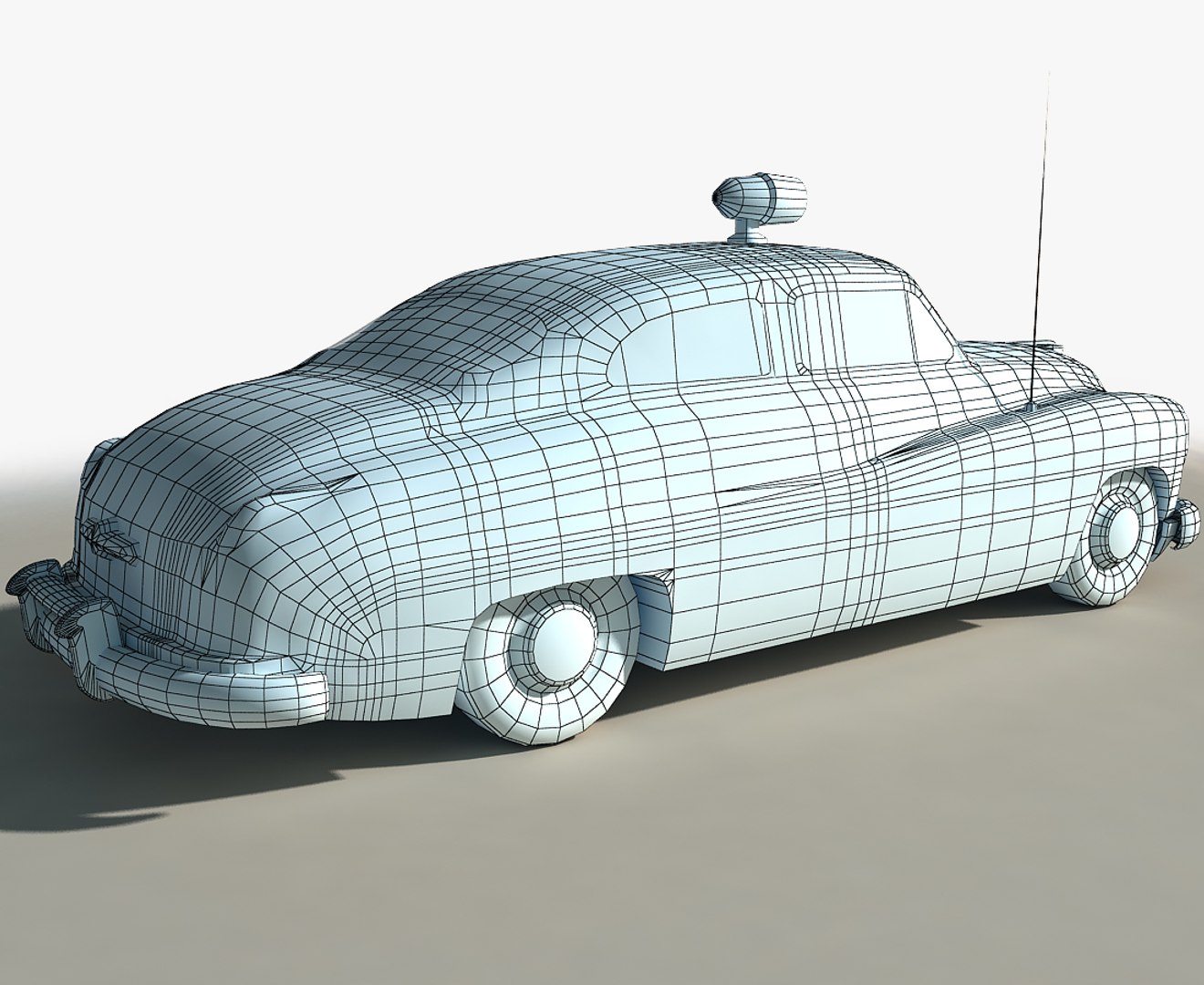 Generic Retro Police Cars 3D - TurboSquid 1337942