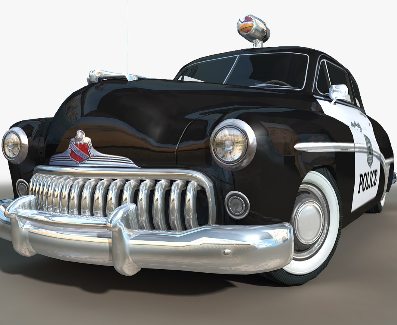 Generic Retro Police Cars 3D - TurboSquid 1337942