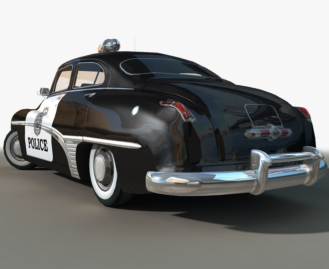 Generic Retro Police Cars 3D - TurboSquid 1337942