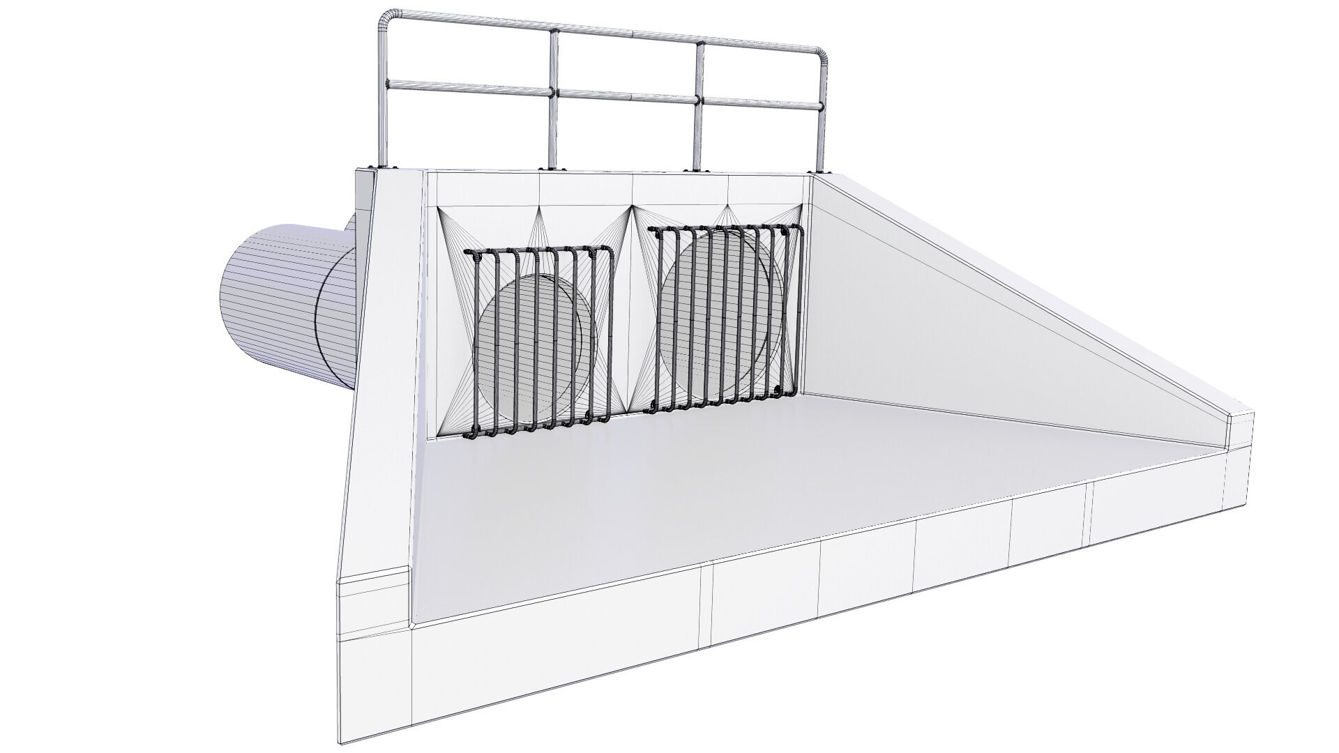 3D Model Concrete Storm Water Drain 1 - TurboSquid 1979945