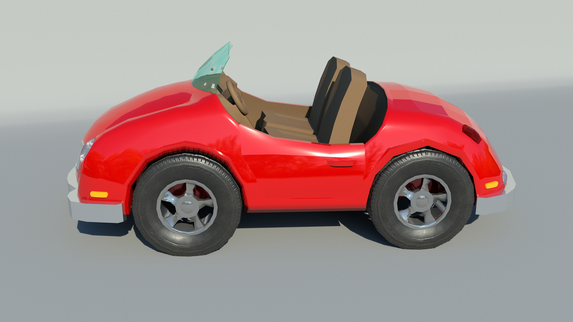 Cartoon toy car 3D model - TurboSquid 1711490