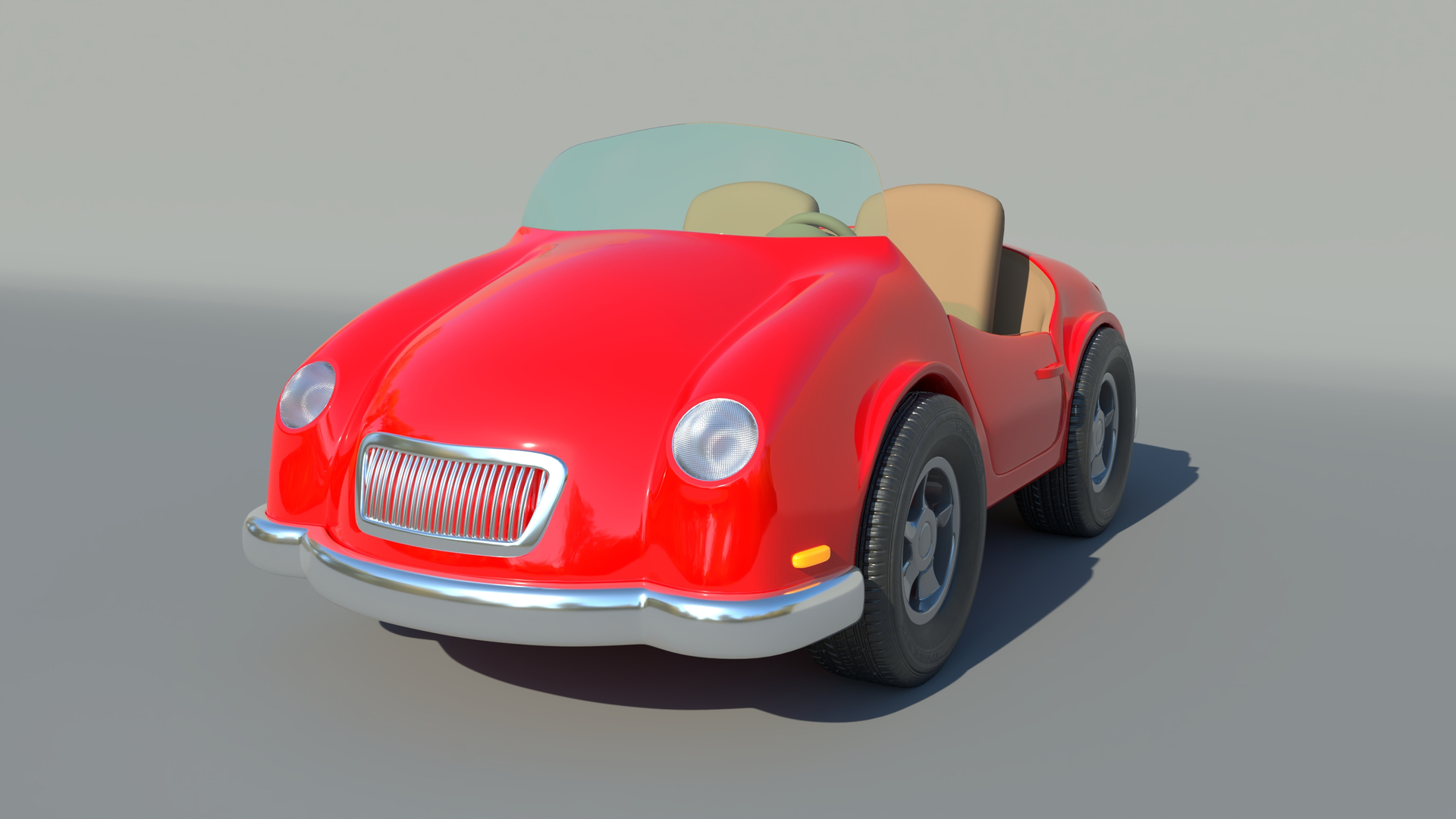 Cartoon toy car 3D model - TurboSquid 1711490