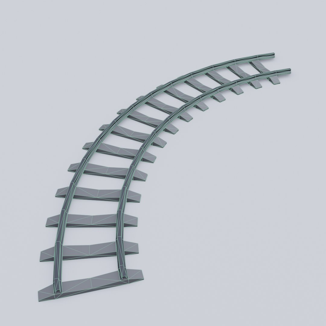 3D Railway Rails - TurboSquid 1547267