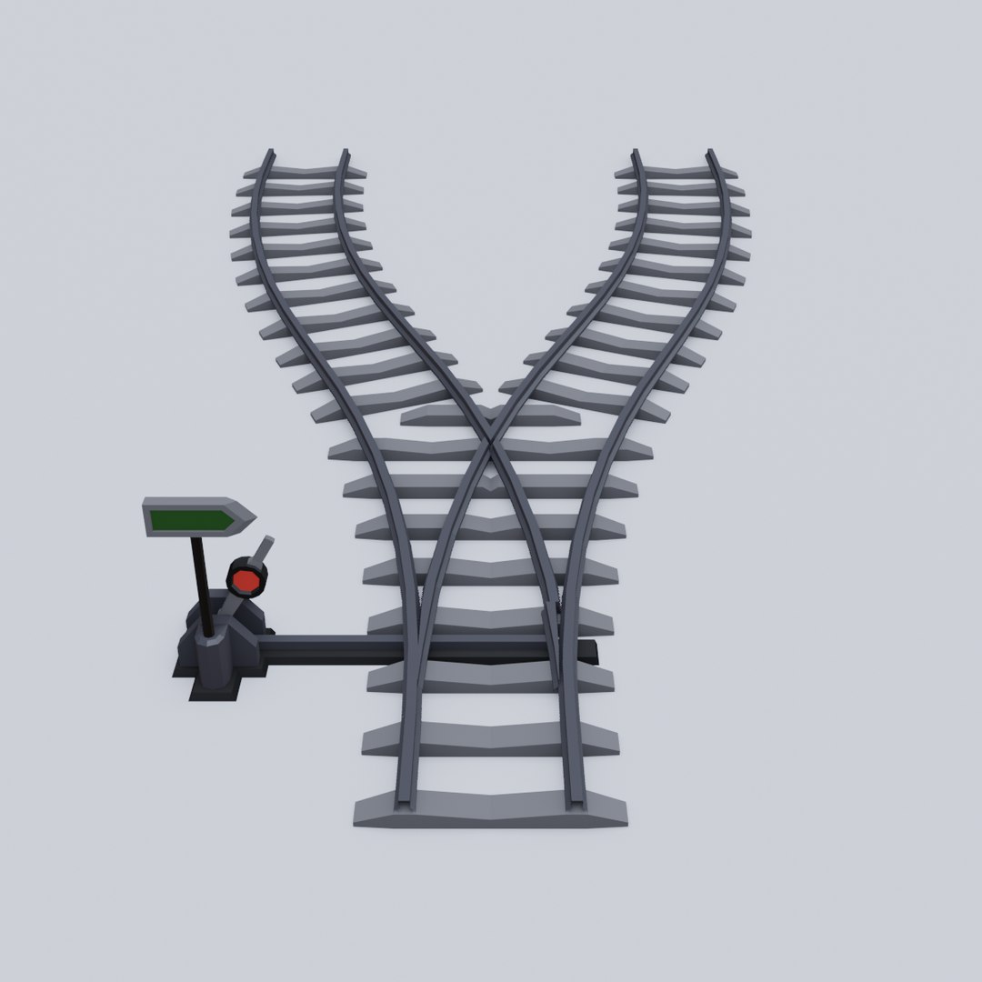 3D Railway Rails - TurboSquid 1547267