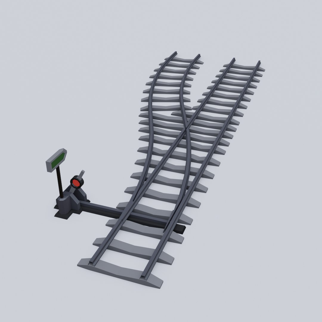 3D Railway Rails - TurboSquid 1547267