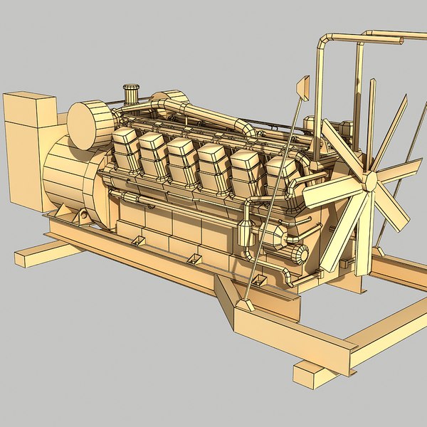diesel generator shelter 3d model