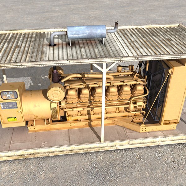 diesel generator shelter 3d model