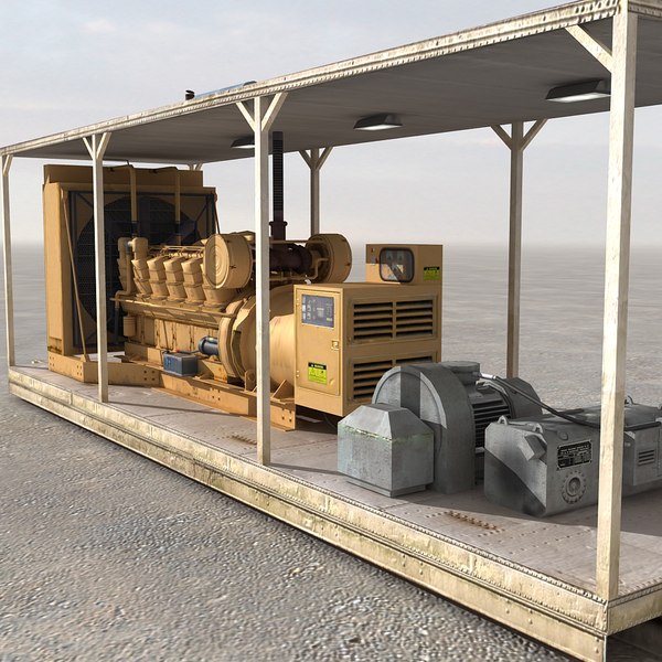 diesel generator shelter 3d model