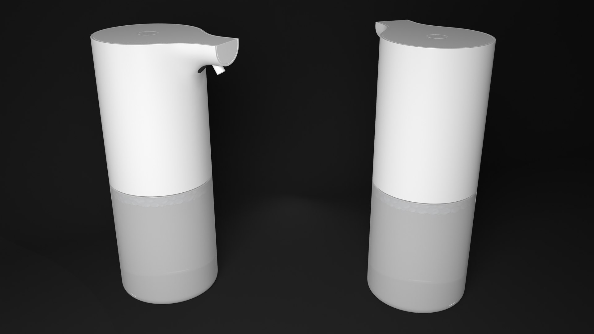 3D Xiaomi Mijia Automatic Foam Soap Dispenser With Clear Refill Model ...