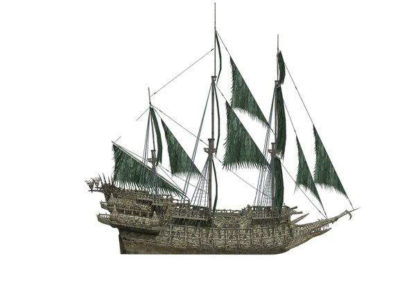 3d flying dutchman ship pirates model