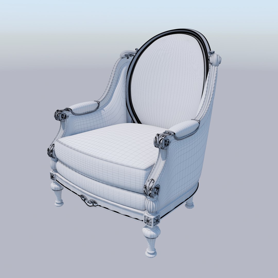 3d classic chair model