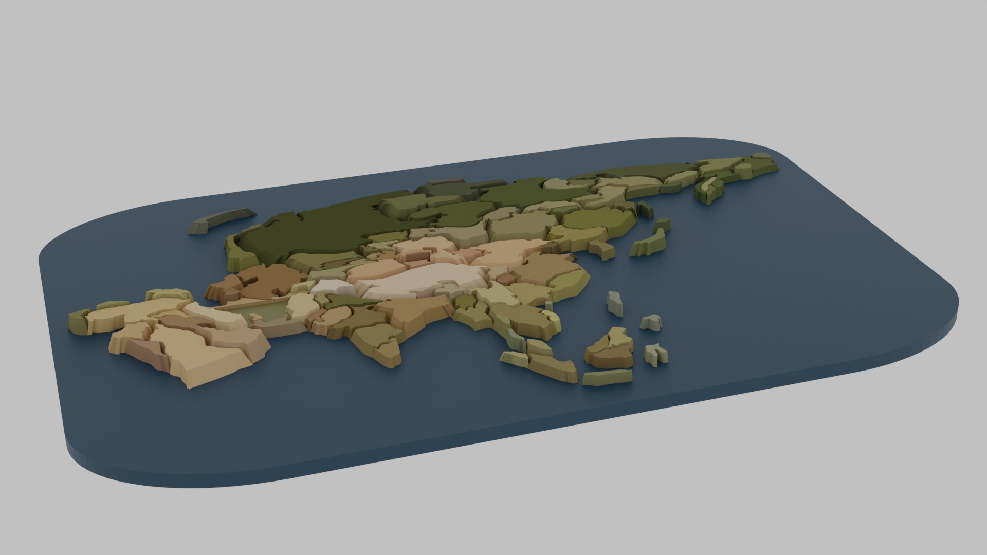 Continent - World Map Model - TurboSquid 2032520