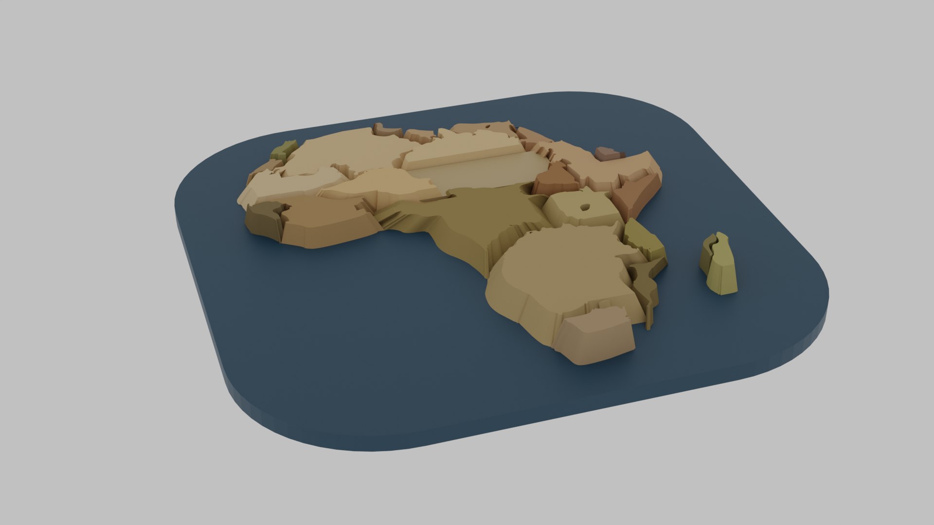 Continent - World Map Model - TurboSquid 2032520
