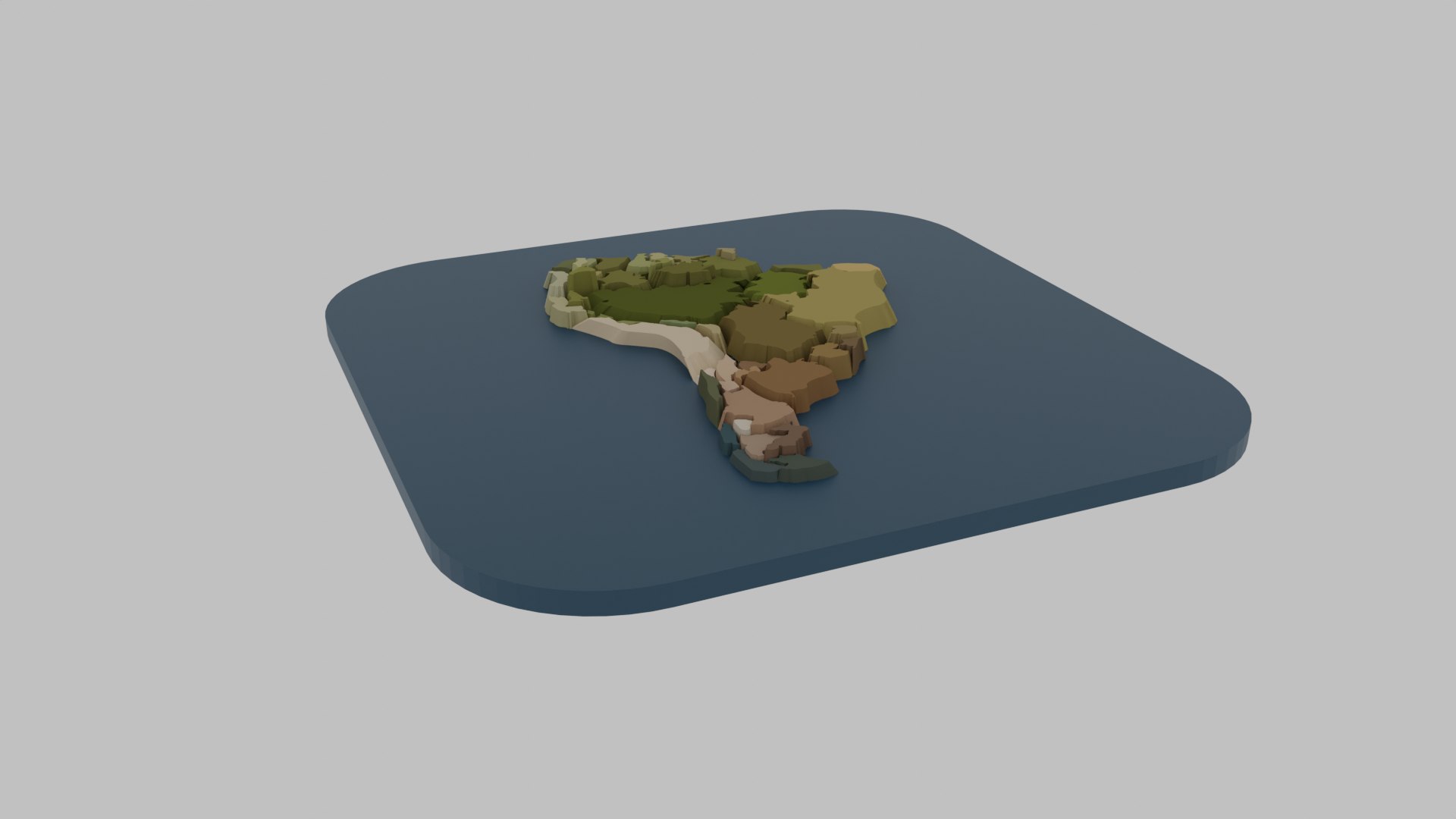 Continent - World Map Model - TurboSquid 2032520