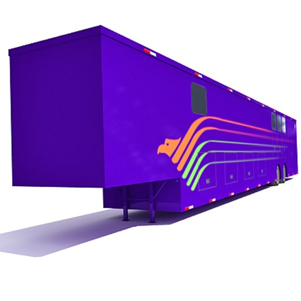 3d model 7 trailers