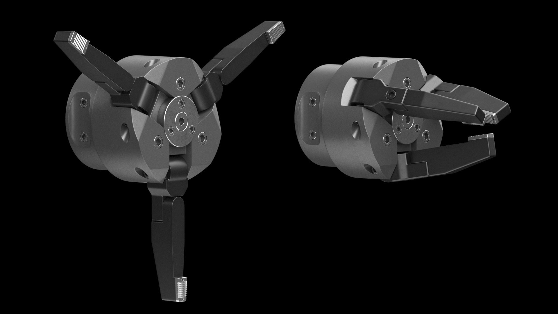 3D 3-Finger Robot Gripper Model - TurboSquid 2065113