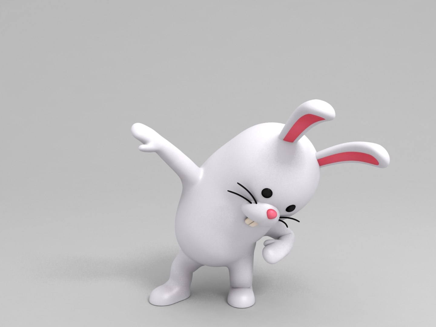Rabbit Character Cartoon Model - TurboSquid 1252906