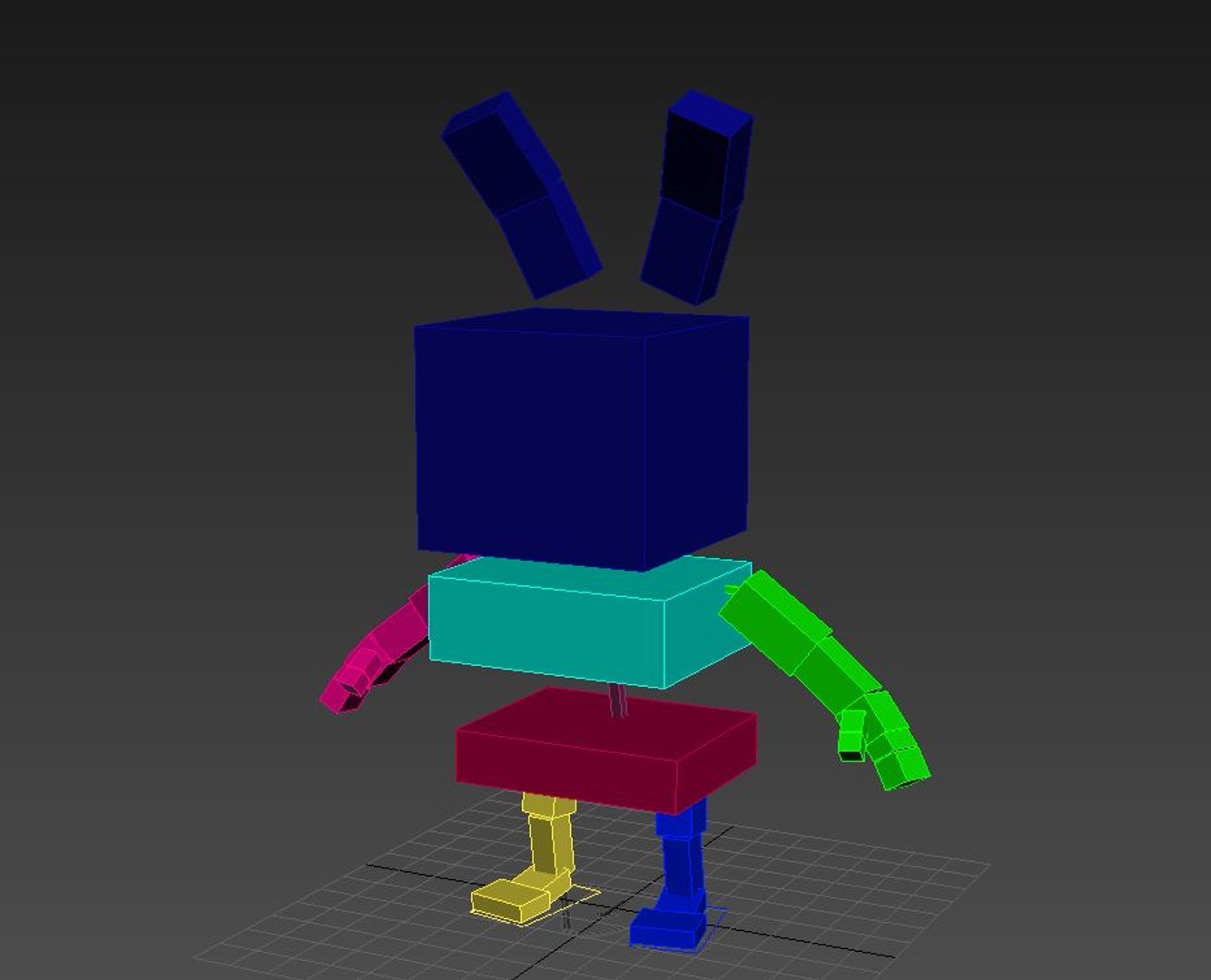 Rabbit Character Cartoon Model - TurboSquid 1252906