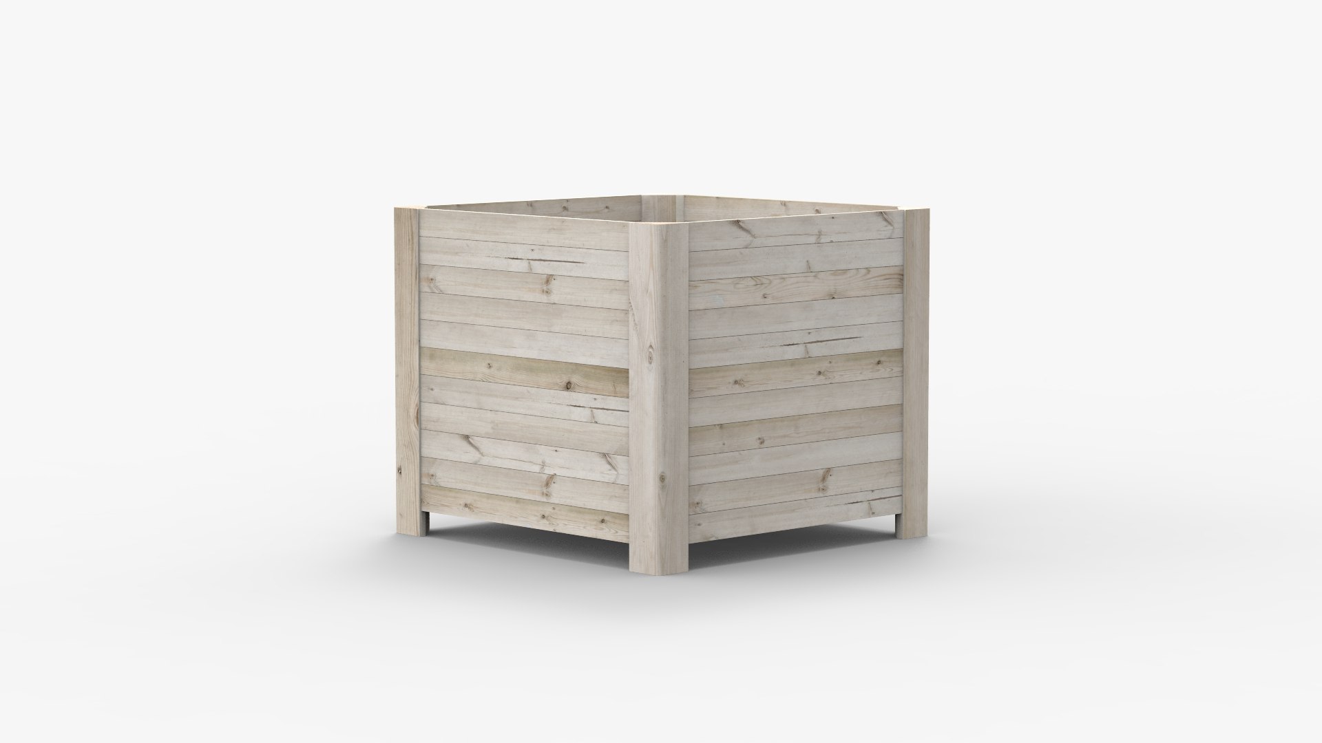 Wooden Bin 3D Model - TurboSquid 1906047
