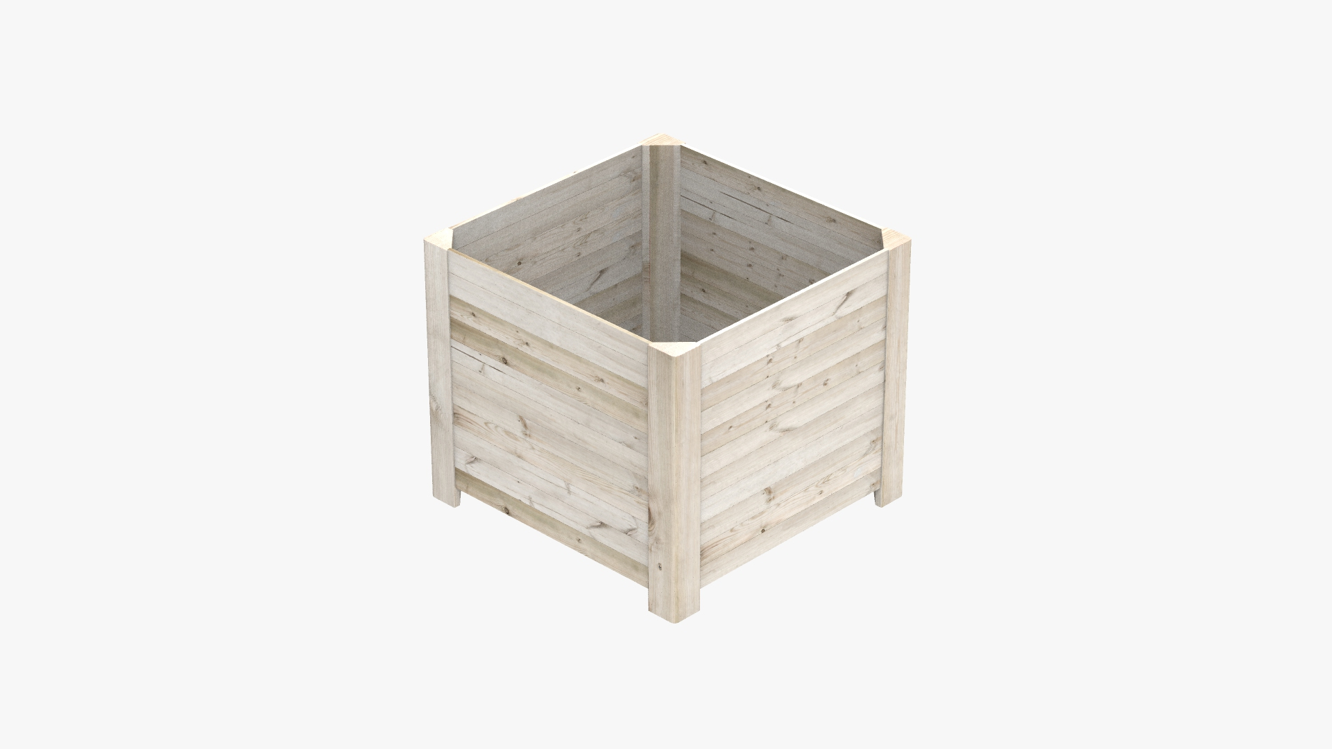 Wooden Bin 3D Model - TurboSquid 1906047