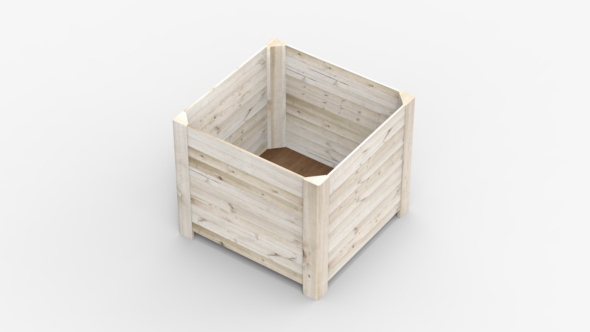 Wooden Bin 3D Model - TurboSquid 1906047