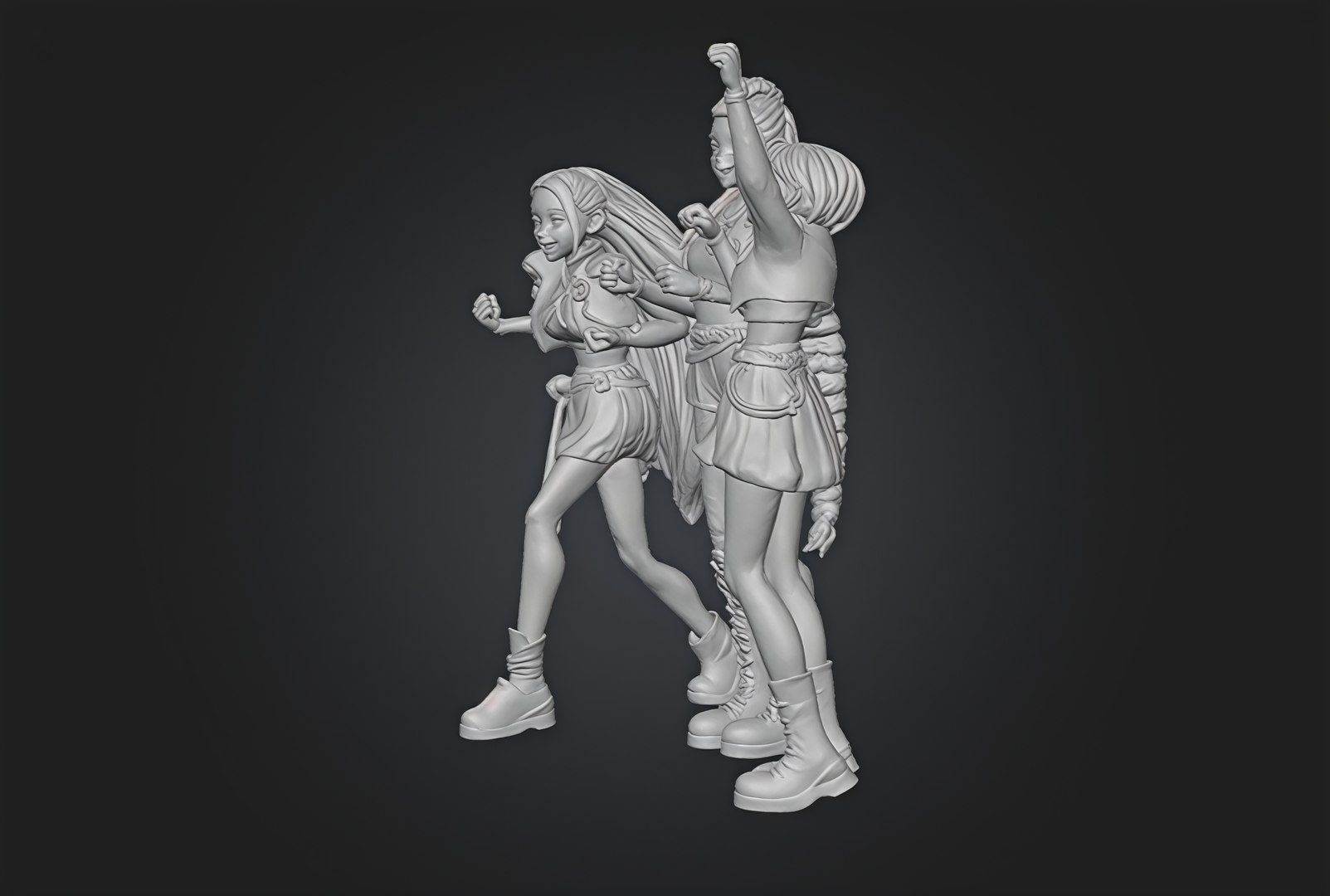 3D K-Pop Demon Hunters Rumi And Zoey And Mira 3D Characters 3D ...