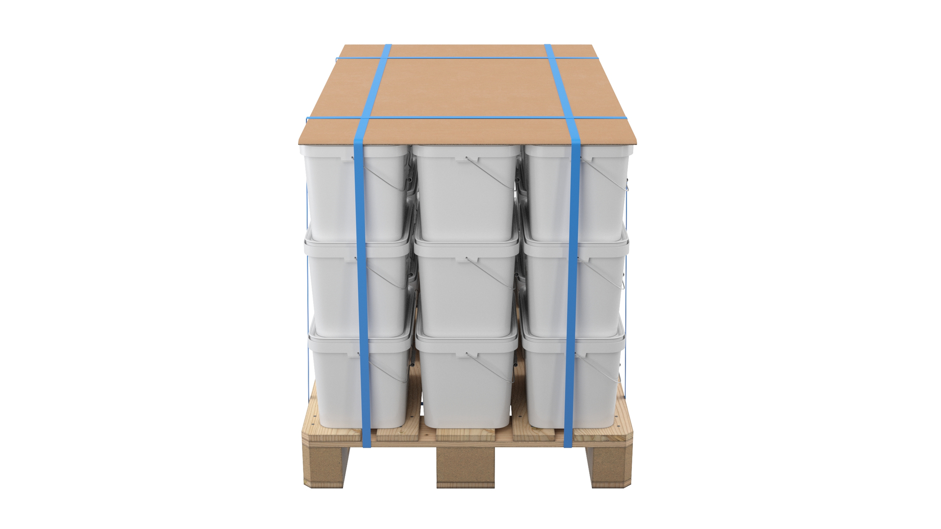 Pallet With Buckets 3D - TurboSquid 2040760