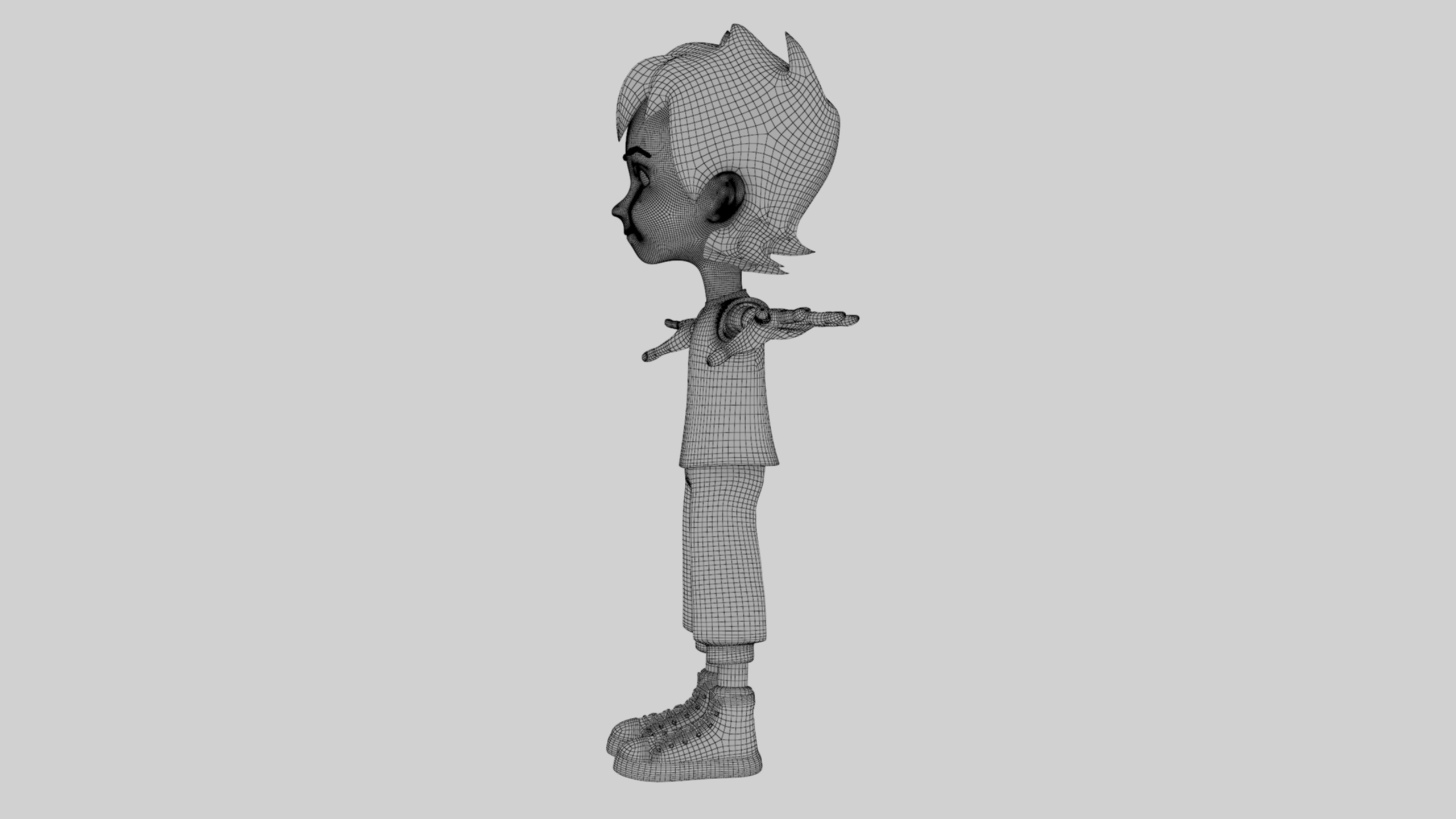modelo 3d Toon Character - Cartoon Kid Boy - Rigged Blender Unwrapped ...