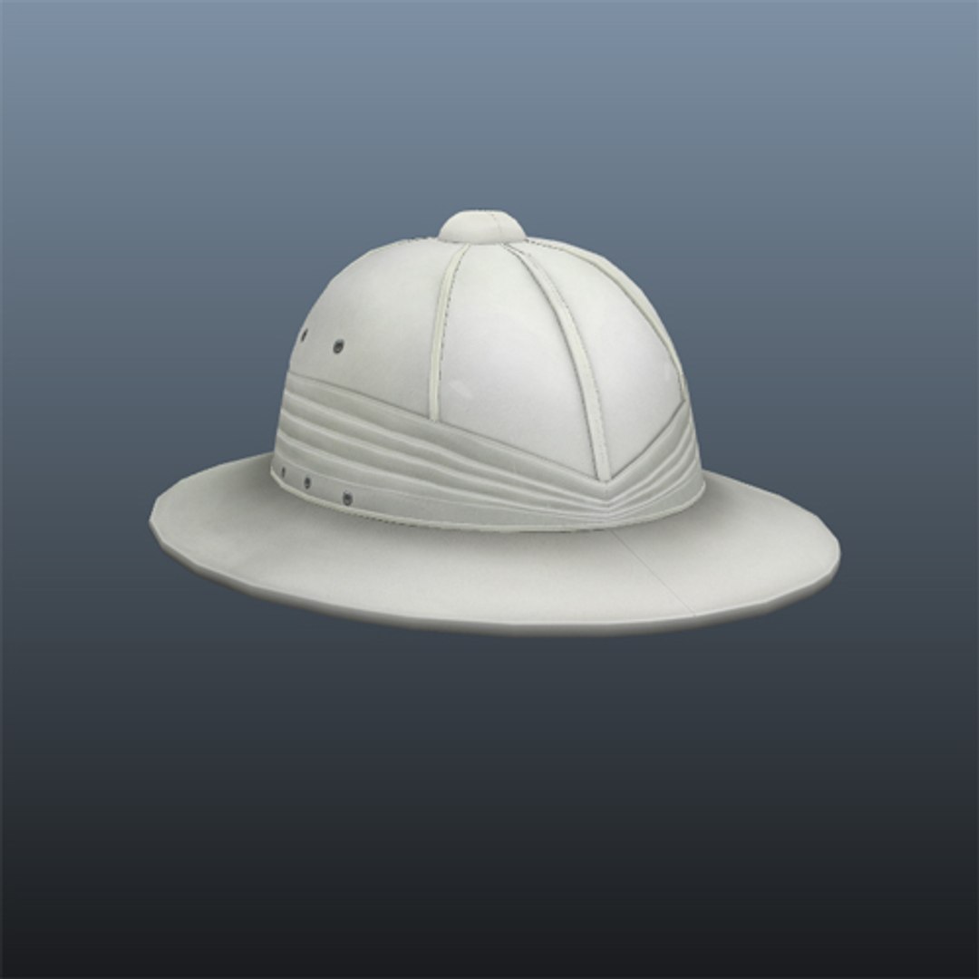 3d Model Pith Hat