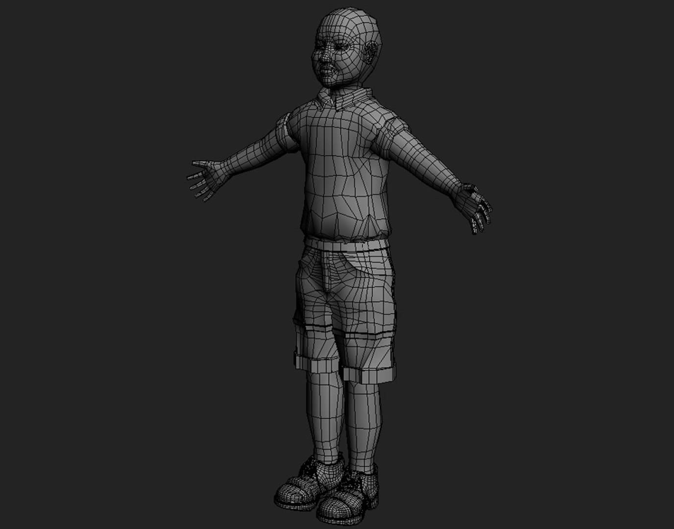 boy kid man 3d 3ds