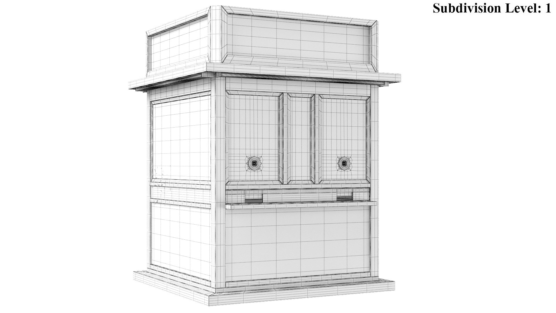 Two Tickets Kiosks Booth 3D model - TurboSquid 1945824