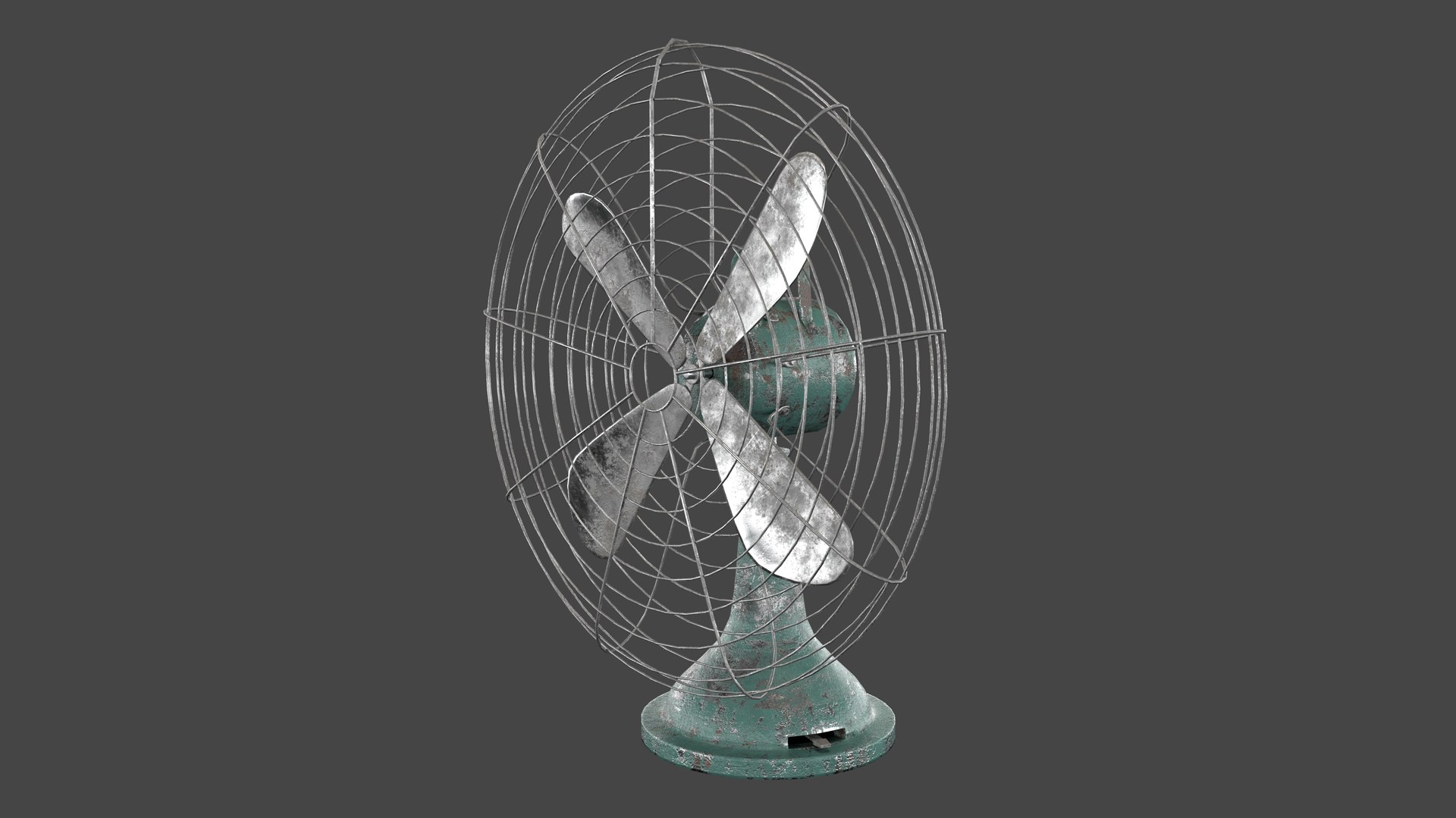 3D old table fan - TurboSquid 1597753