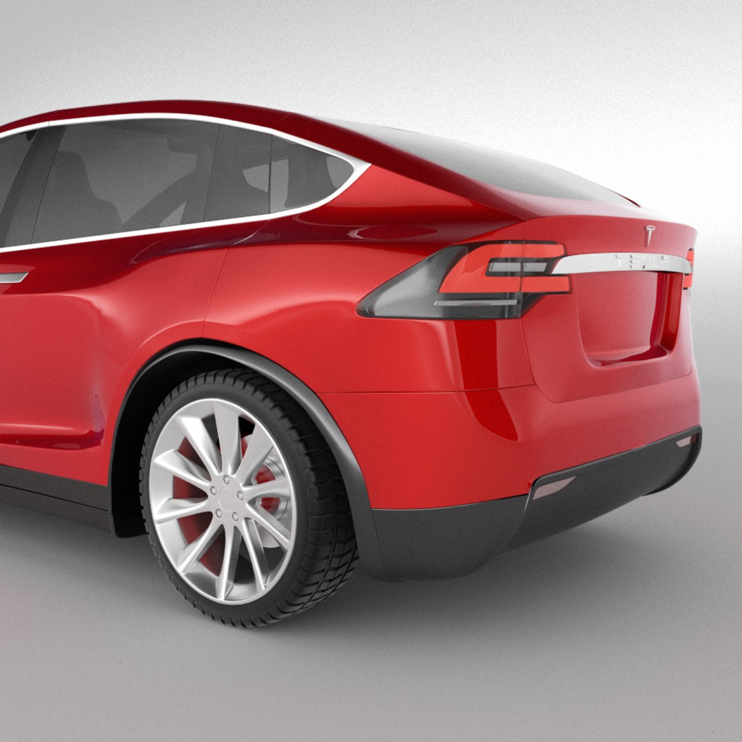 Tesla X 3D Model - TurboSquid 1152305