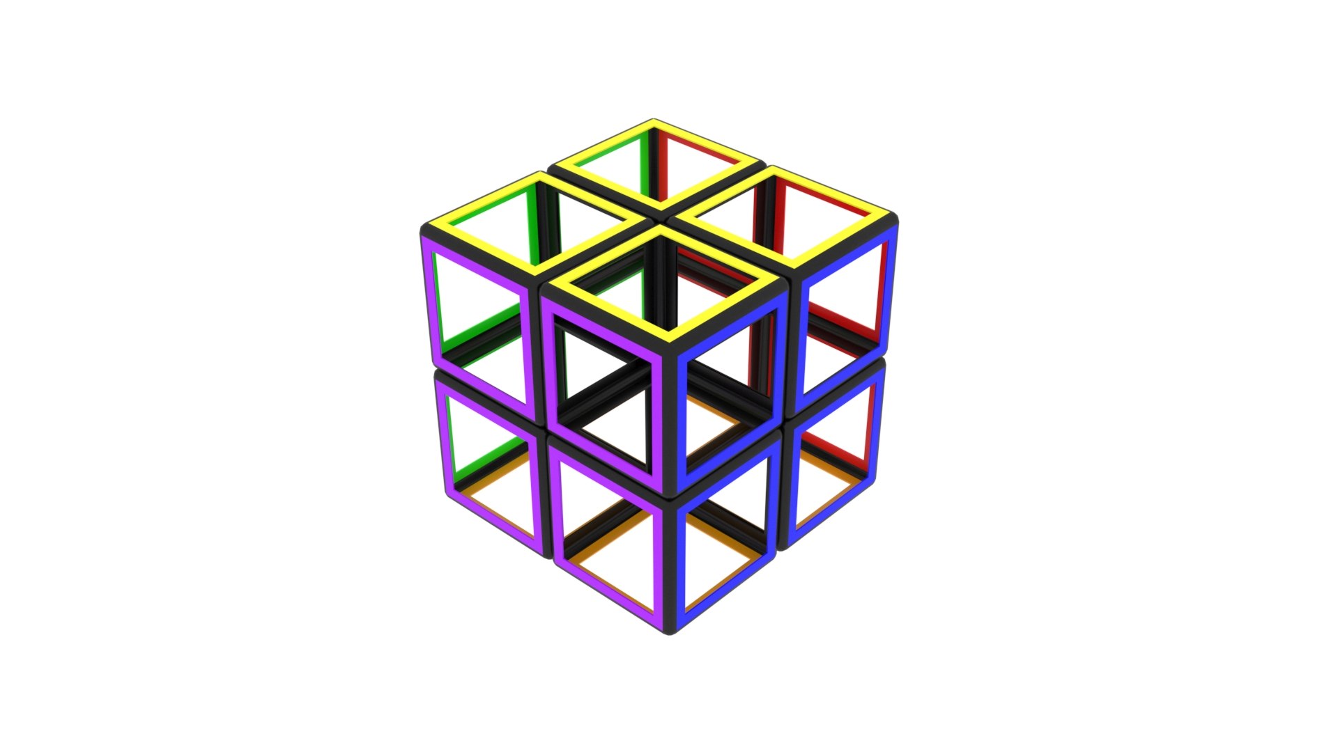 3D Rubiks Cube Skeletons Set - TurboSquid 1747883