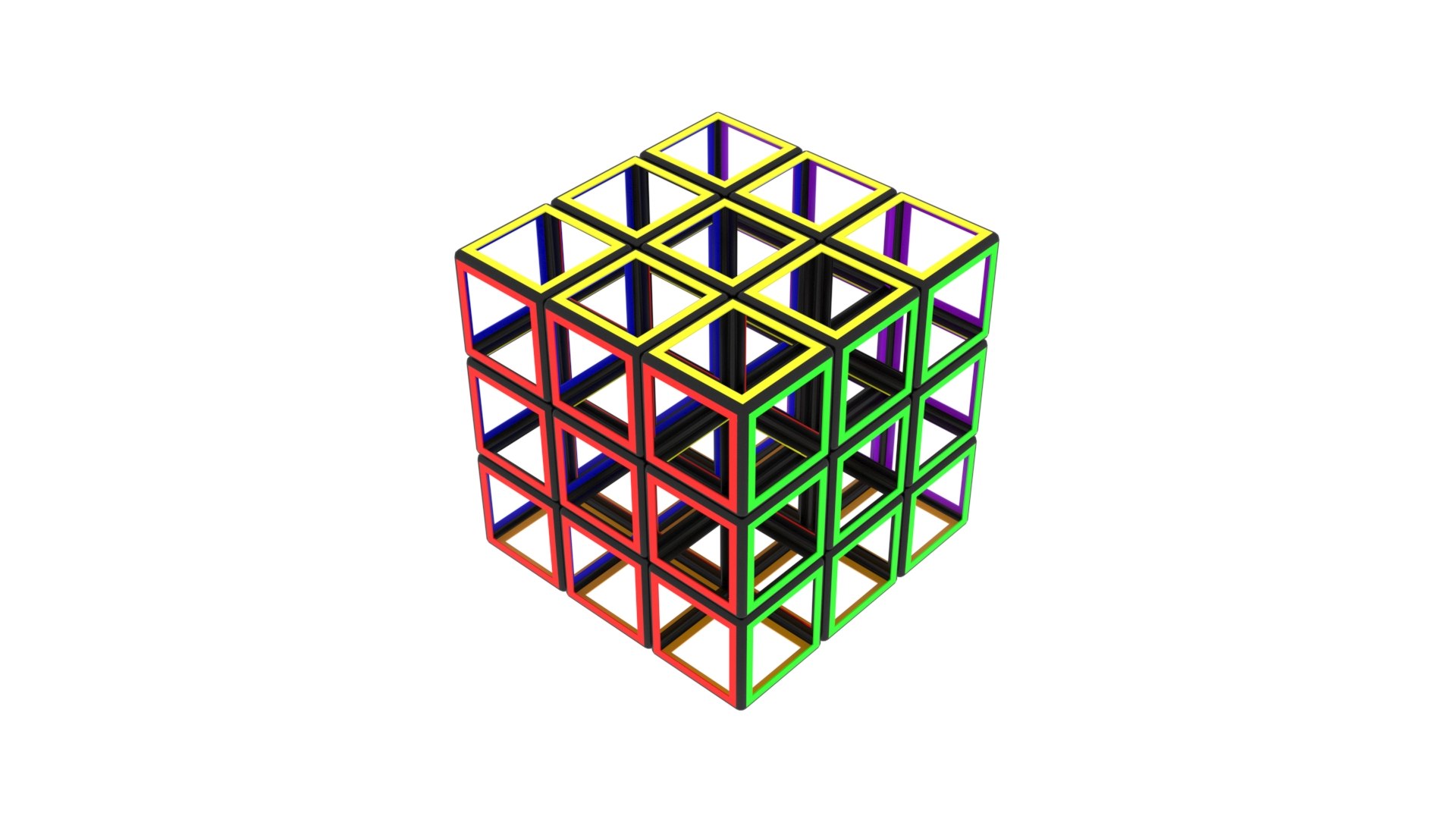 3D Rubiks Cube Skeletons Set - TurboSquid 1747883