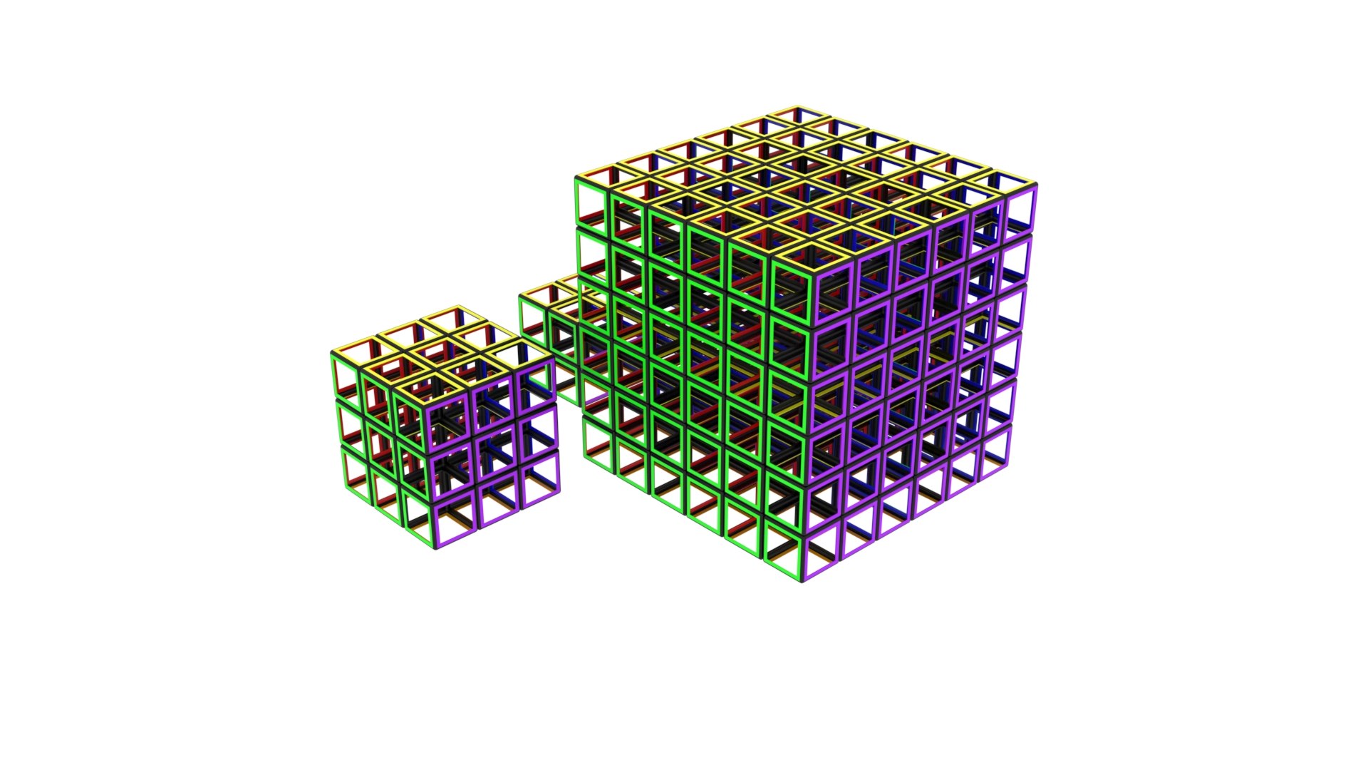 3D Rubiks Cube Skeletons Set - TurboSquid 1747883