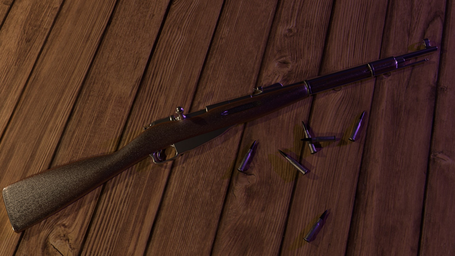 Mosin-nagant Soviet M38 Rifle 3D - TurboSquid 1362597