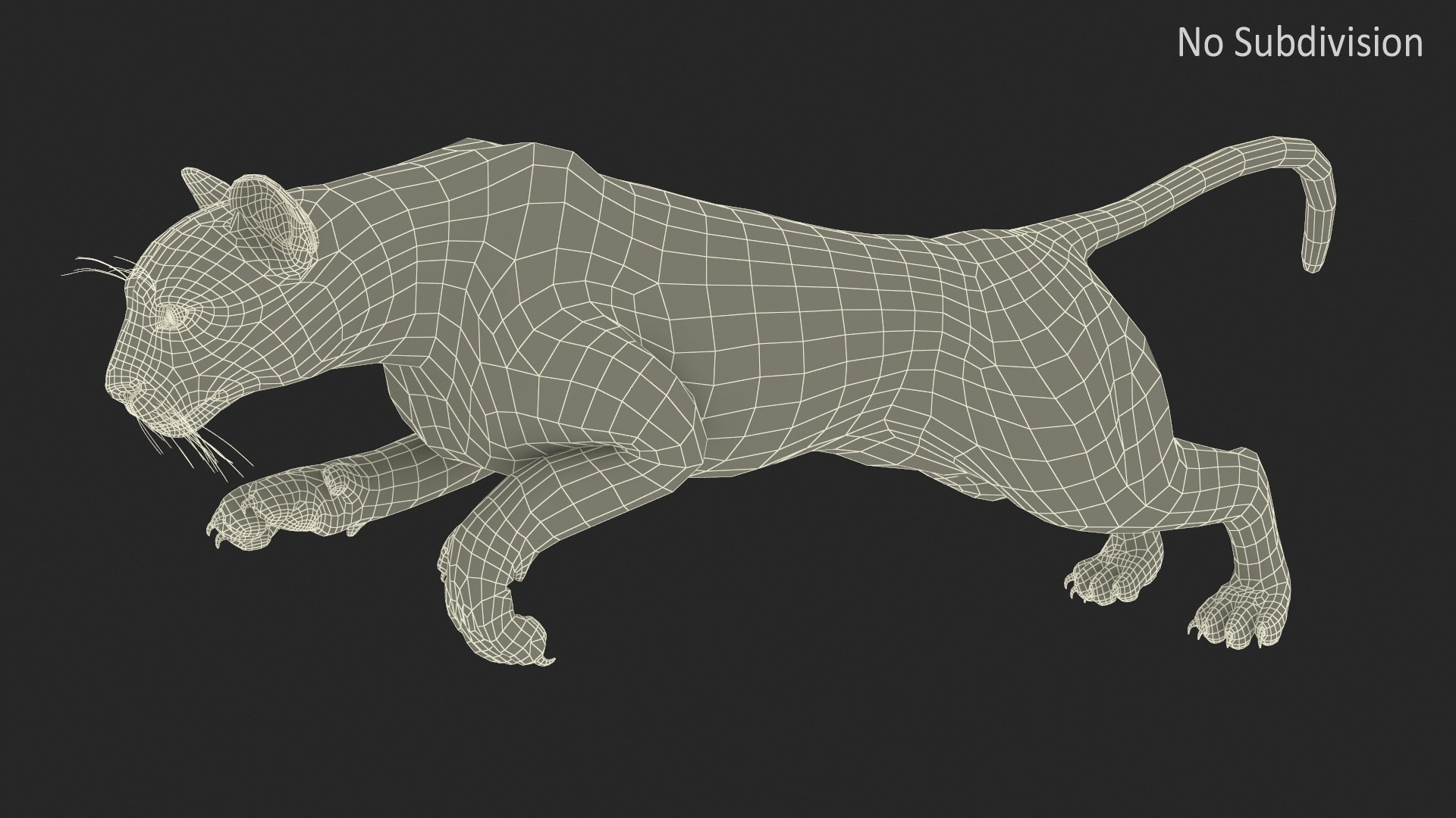 3D Jumping Puma - TurboSquid 2230640