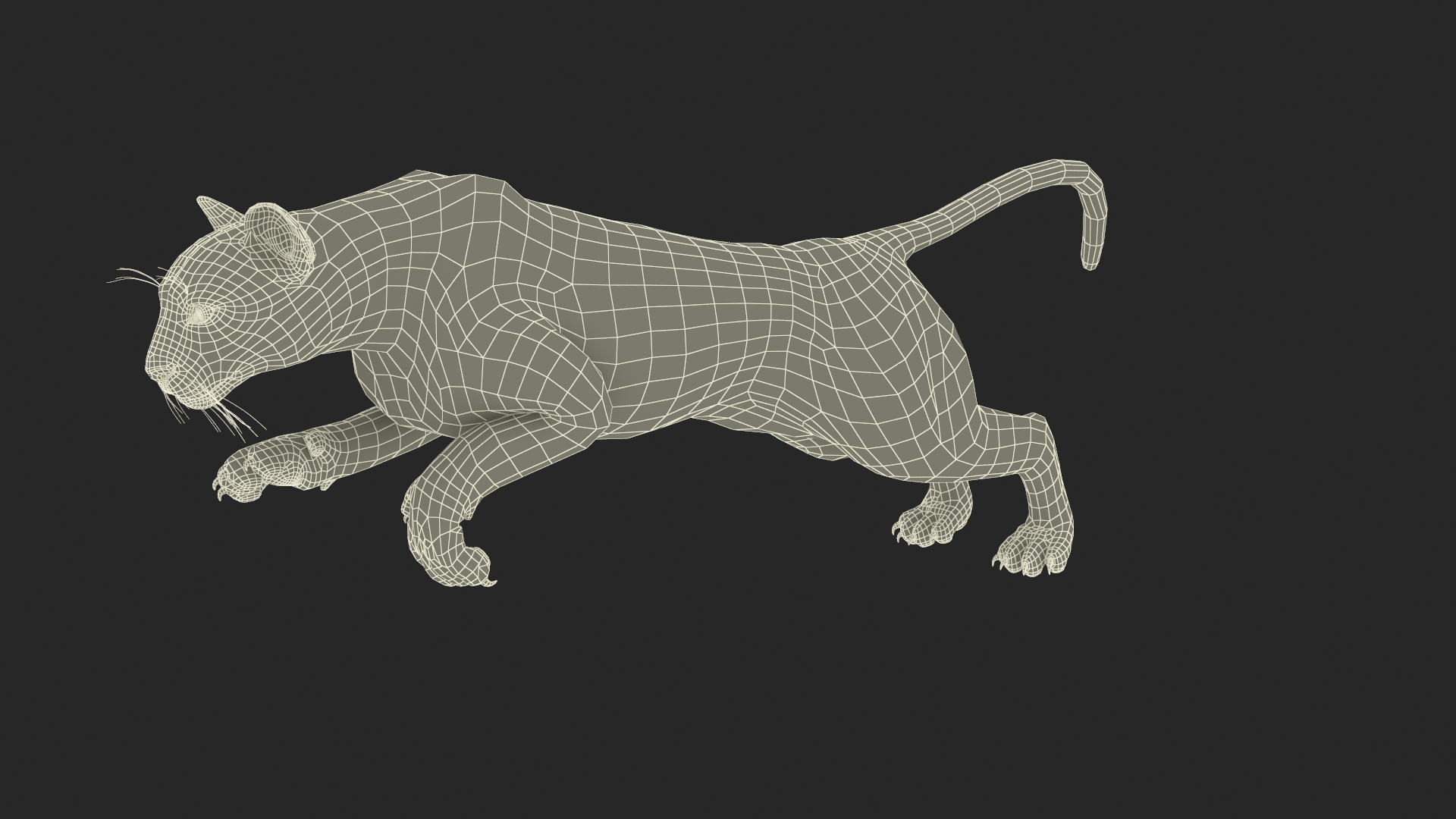 3D Jumping Puma - TurboSquid 2230640