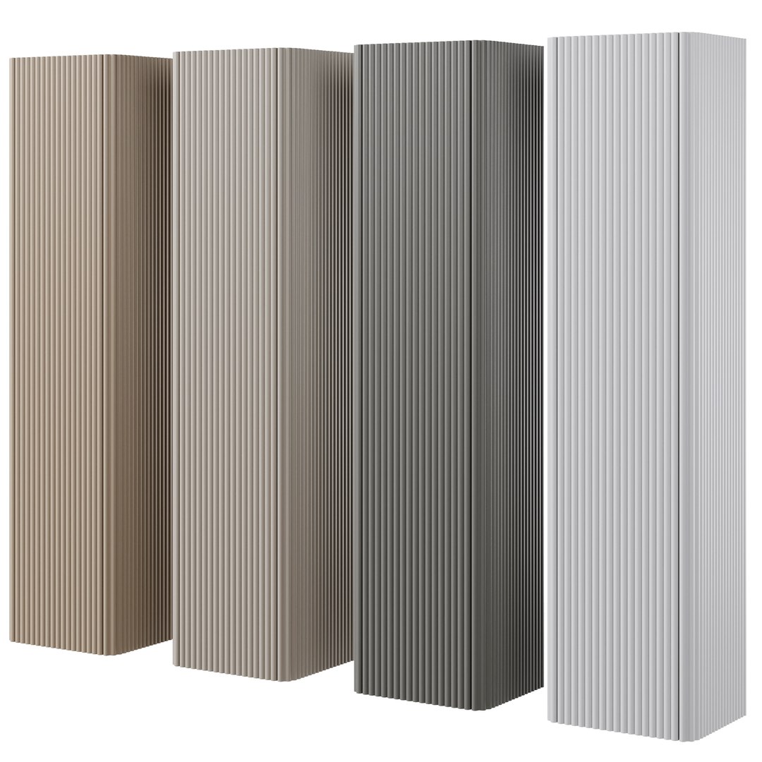 Vanity Unit And Bathroom Cabinet Fluted Voi 3D Model - TurboSquid 2511653