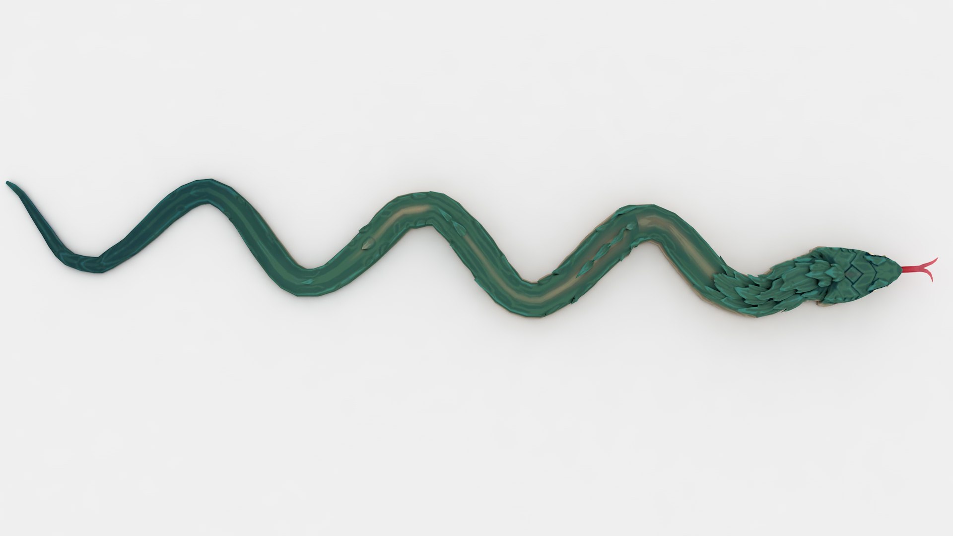 3D Snake Rigged And Animated Model - TurboSquid 2331459