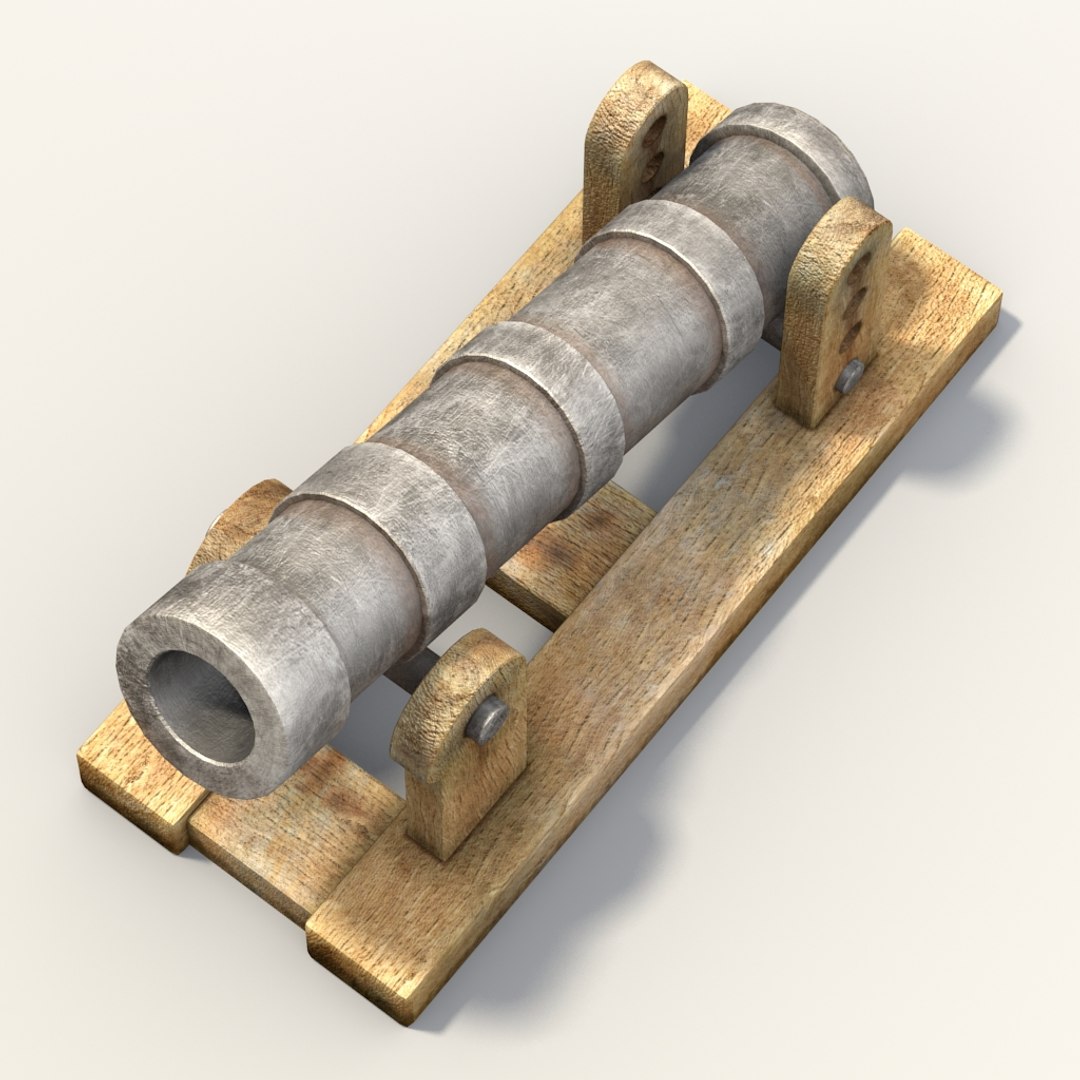 3d middle age bombard weapon