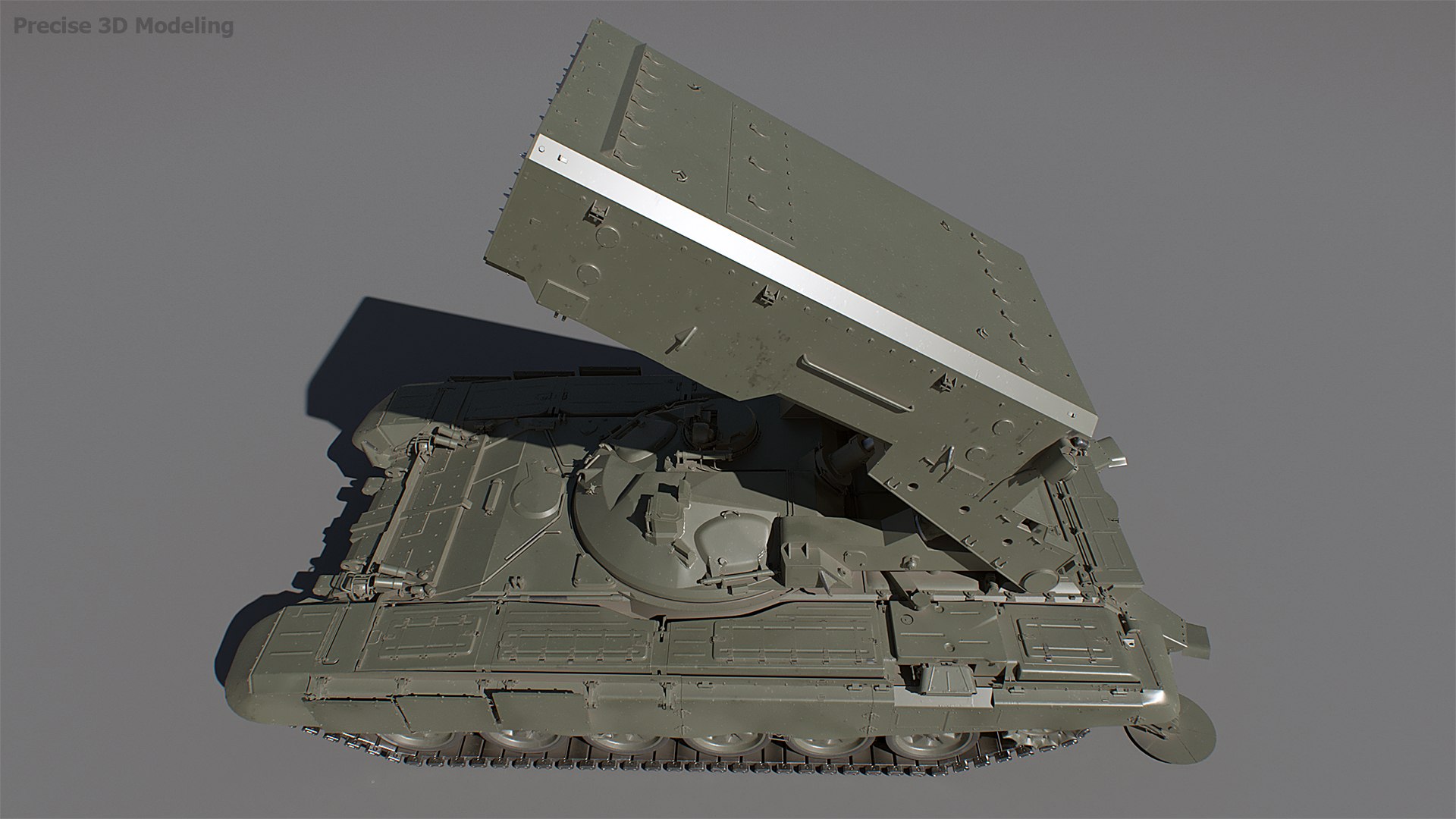 TOS-1A Solntsepyok Multiple Rocket Launcher 3D Model - TurboSquid 2335895