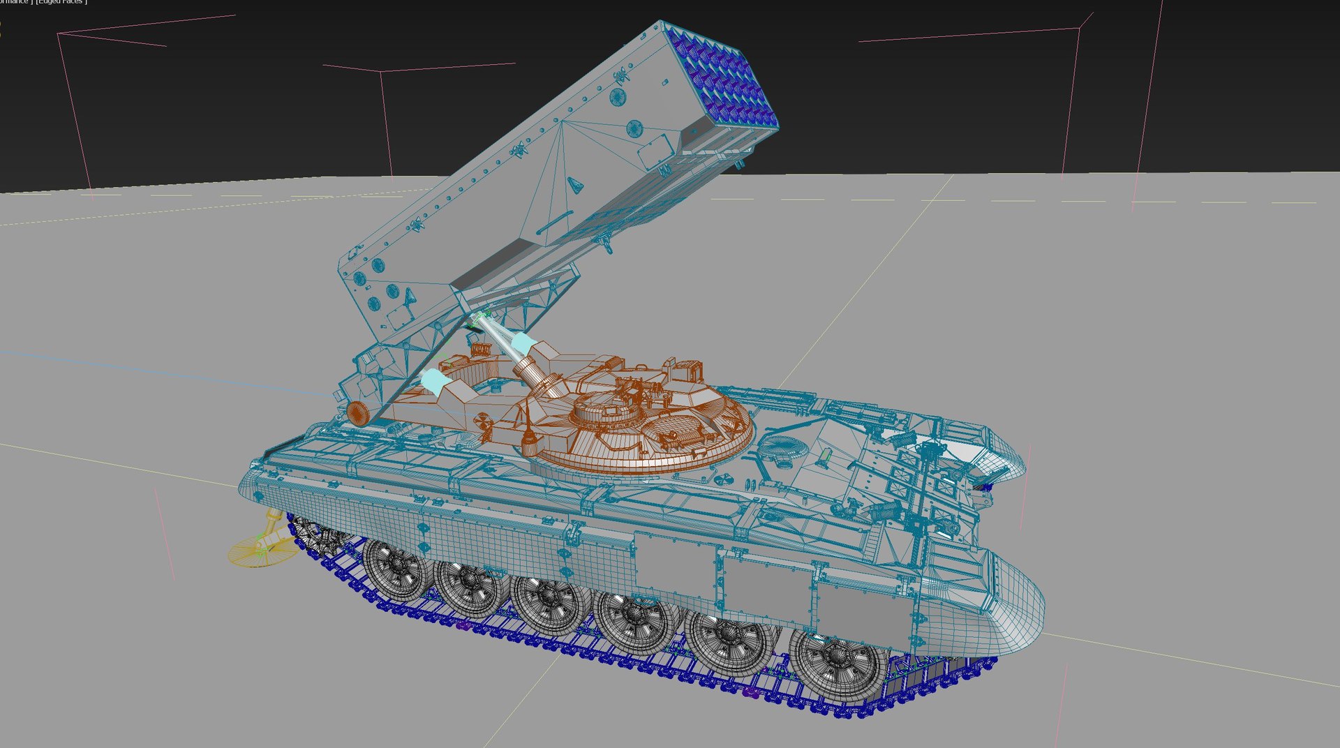 TOS-1A Solntsepyok Multiple Rocket Launcher 3D Model - TurboSquid 2335895