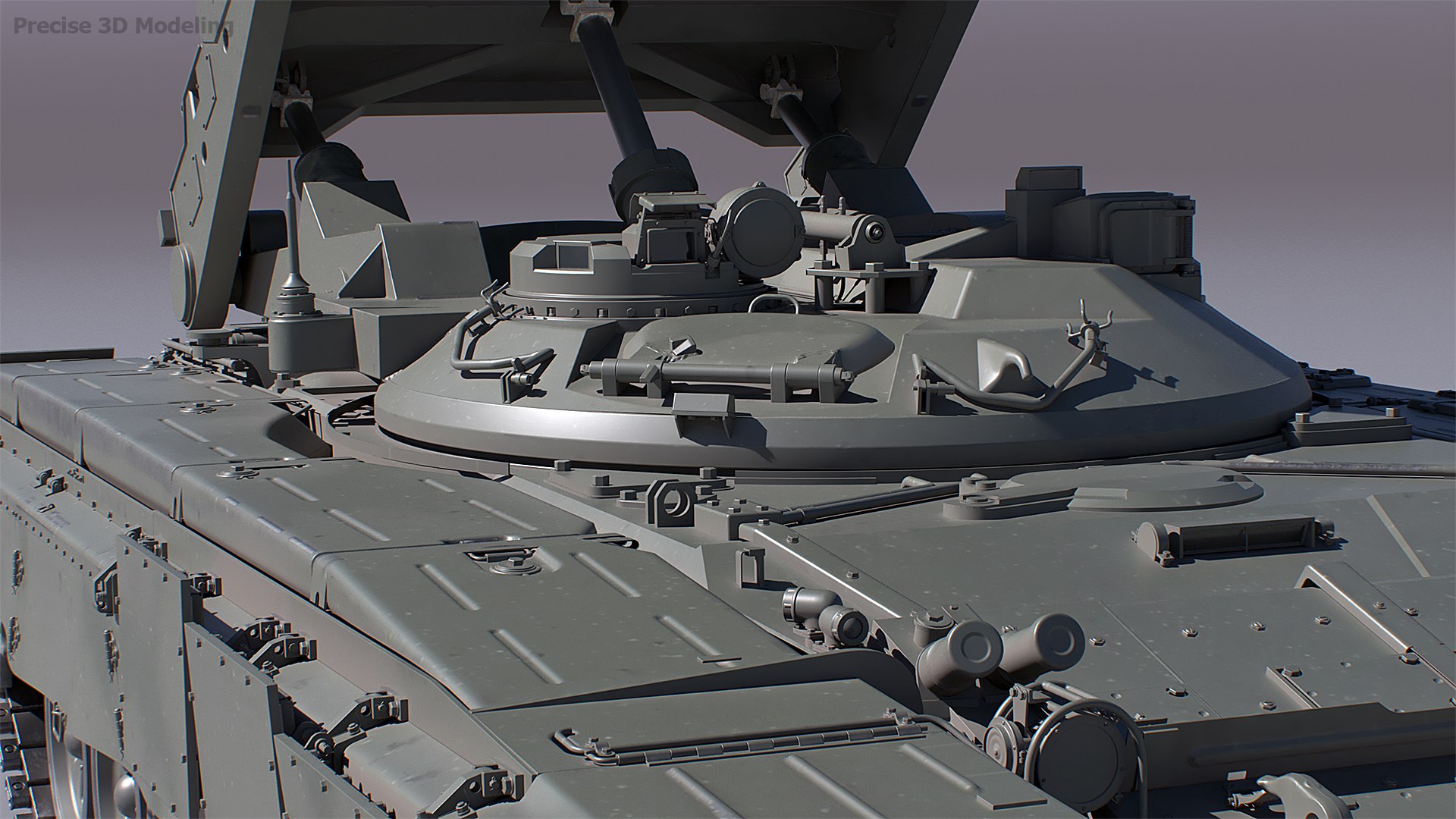 TOS-1A Solntsepyok Multiple Rocket Launcher 3D Model - TurboSquid 2335895