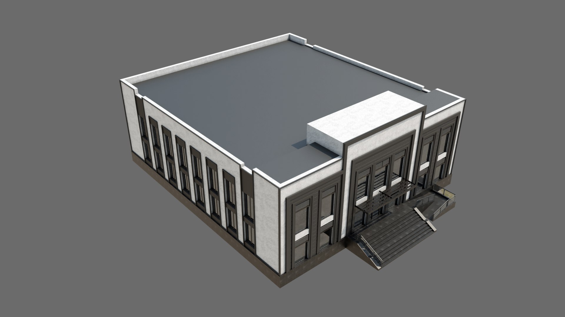 3D Office Building Model - TurboSquid 2029019