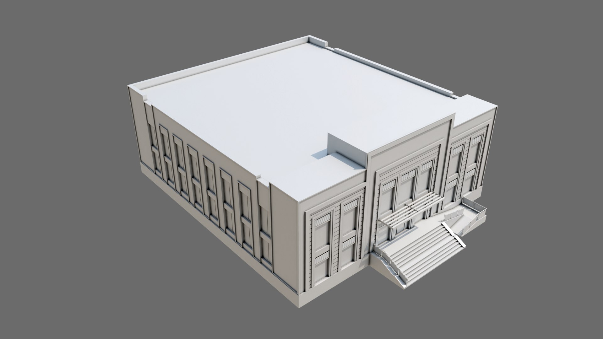 3D Office Building Model - TurboSquid 2029019